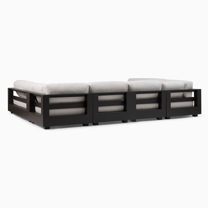 Telluride Aluminum Outdoor 6-Piece U-Shaped Sectional (149") | West Elm