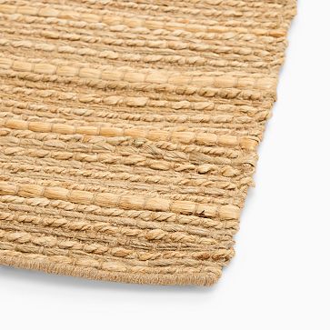 Textured Stripe Jute Rug | West Elm