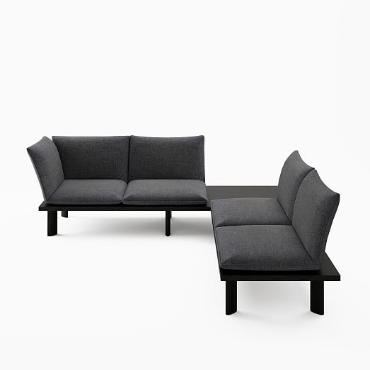 Boardwalk Corner Sectional w/ Table | West Elm