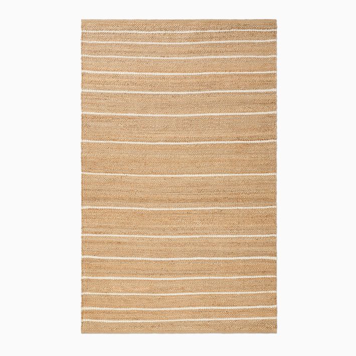 Graduated Stripe Jute Rug | West Elm
