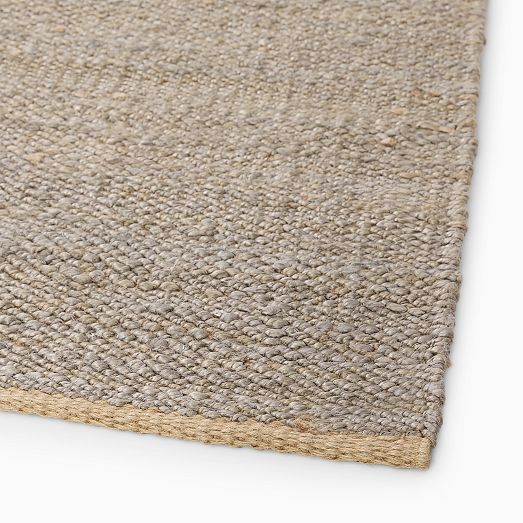 Angled Modern Form Jute Rug | West Elm