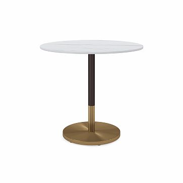 Orbit Restaurant Round Dining Table - Porcelain | West Elm
