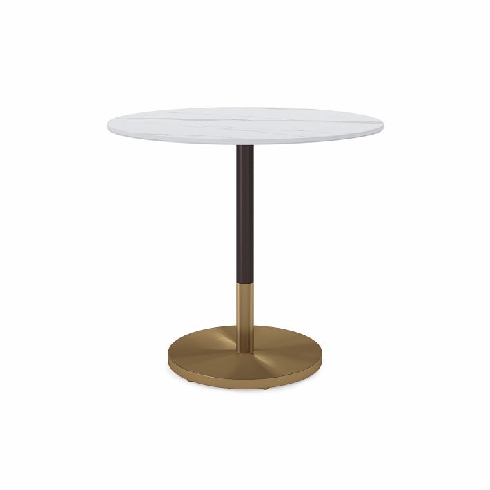 Orbit Restaurant Round Dining Table - Porcelain | West Elm