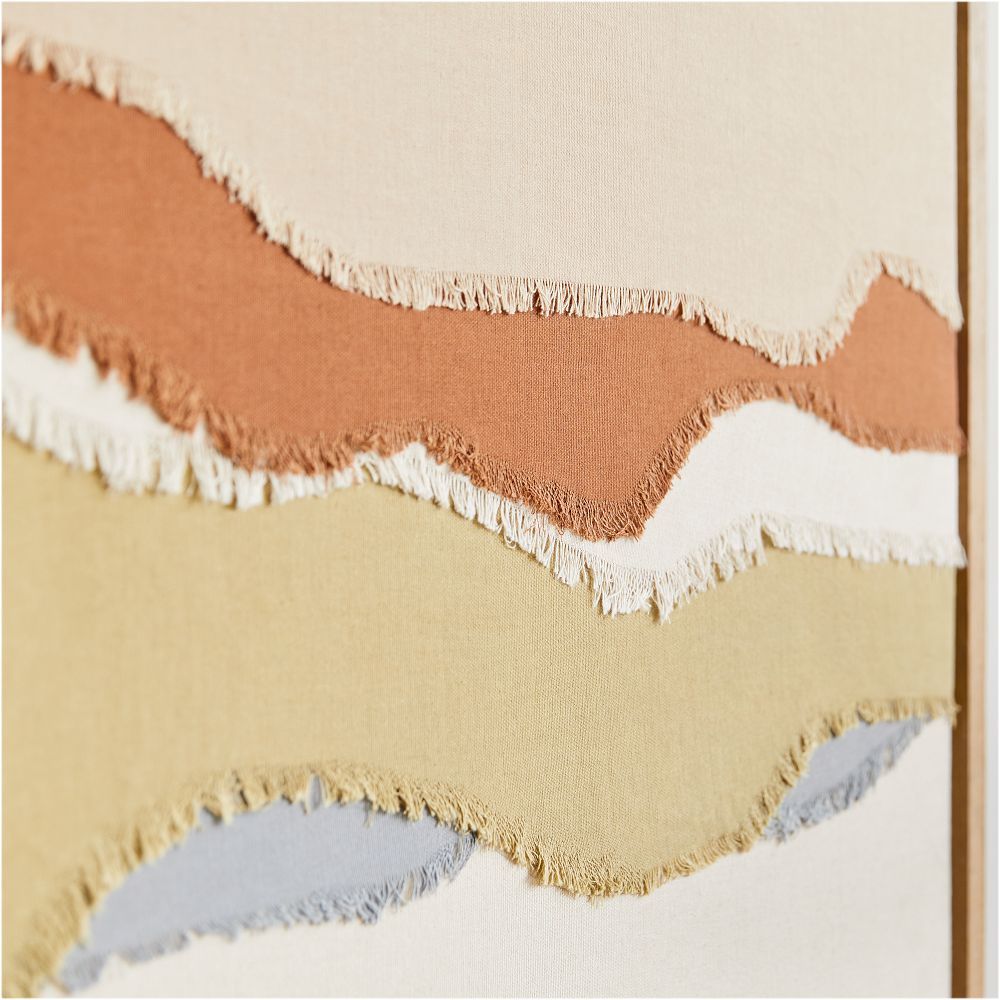 Layered Fabric Framed Wall Art | West Elm
