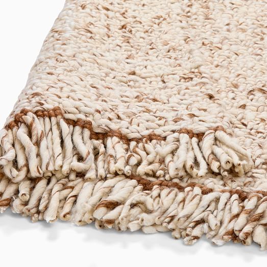 Marled Wool Textured Chunky Rug | West Elm