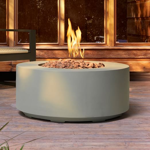 Round Outdoor Fire Table | West Elm
