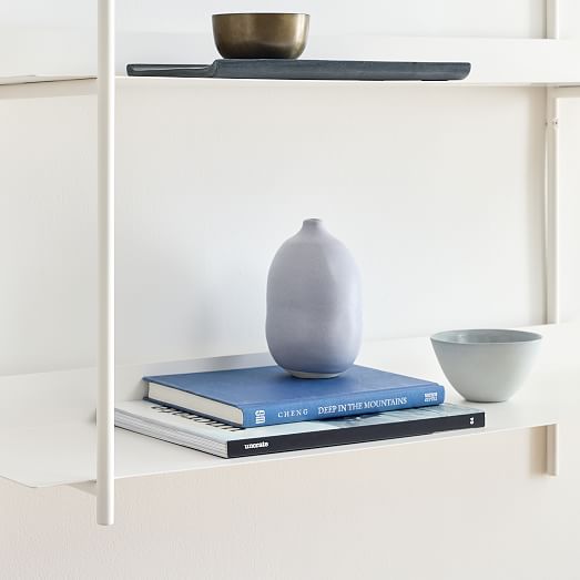 Floating Lines Metal Wall Shelf - 3-Tiered | West Elm
