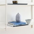 Floating Lines Metal Wall Shelf - 3-Tiered | West Elm