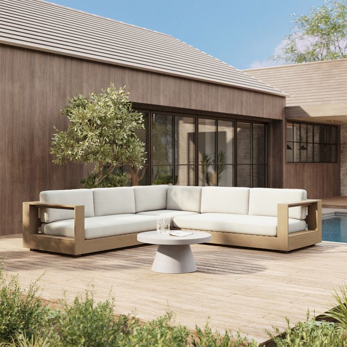 Telluride Outdoor 3-Piece L-Shaped Sectional (115") | West Elm