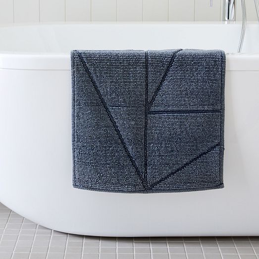 Triangle Sculpted Bath Mat | West Elm