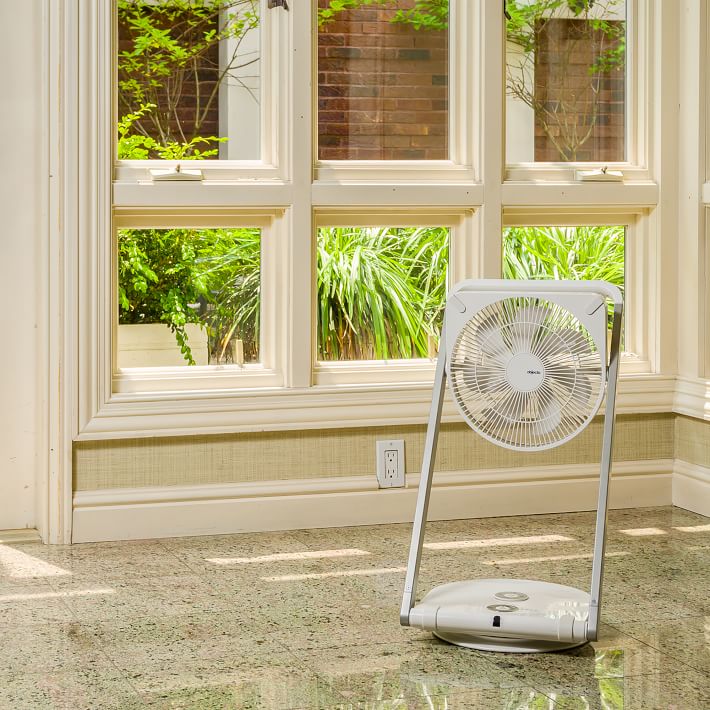Objecto White Foldable Fan | West Elm
