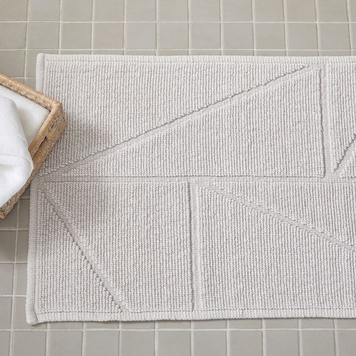 Triangle Sculpted Bath Mat | West Elm