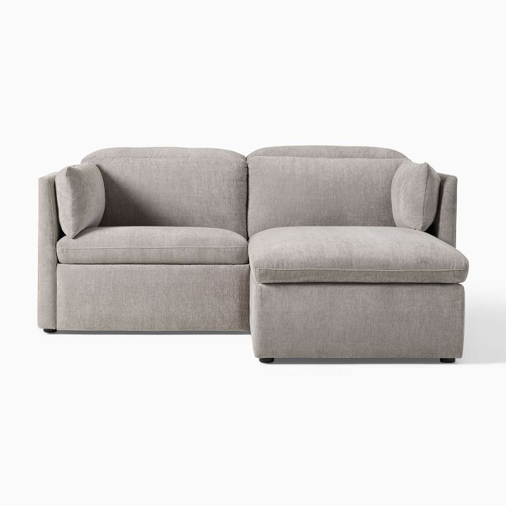 Shelter Motion Reclining Small Reversible 2-Piece Chaise Sectional (80 ...