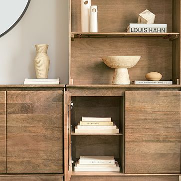 Anton Solid Wood Modular Media Set | West Elm