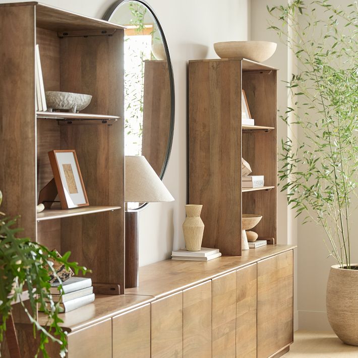 Anton Solid Wood Modular Media Set | West Elm