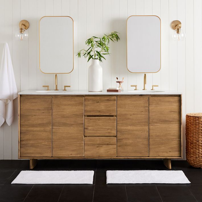 Anton Double Bathroom Vanity (68"–78") | West Elm