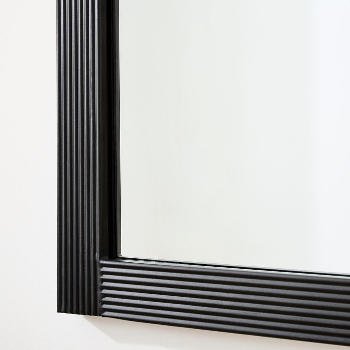 Stevie Fluted Metal Wall Mirror - 24"W x 36"H | West Elm