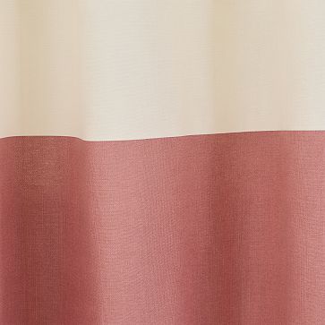 Colorblock Canvas Shower Curtain | West Elm