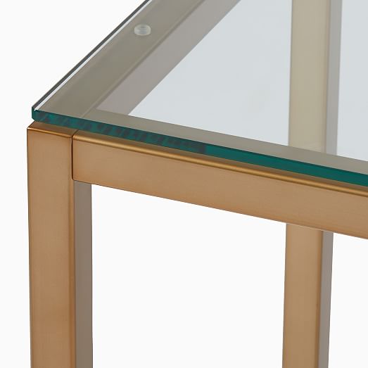 Frame Glass & Metal Desk | West Elm