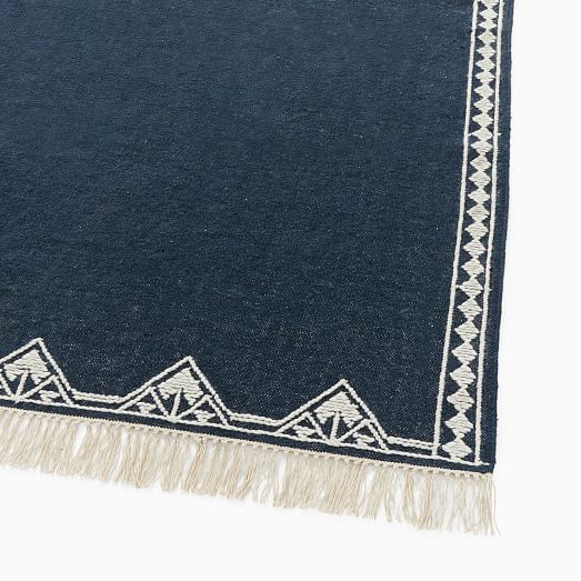 Geo Border Wool Rug | West Elm