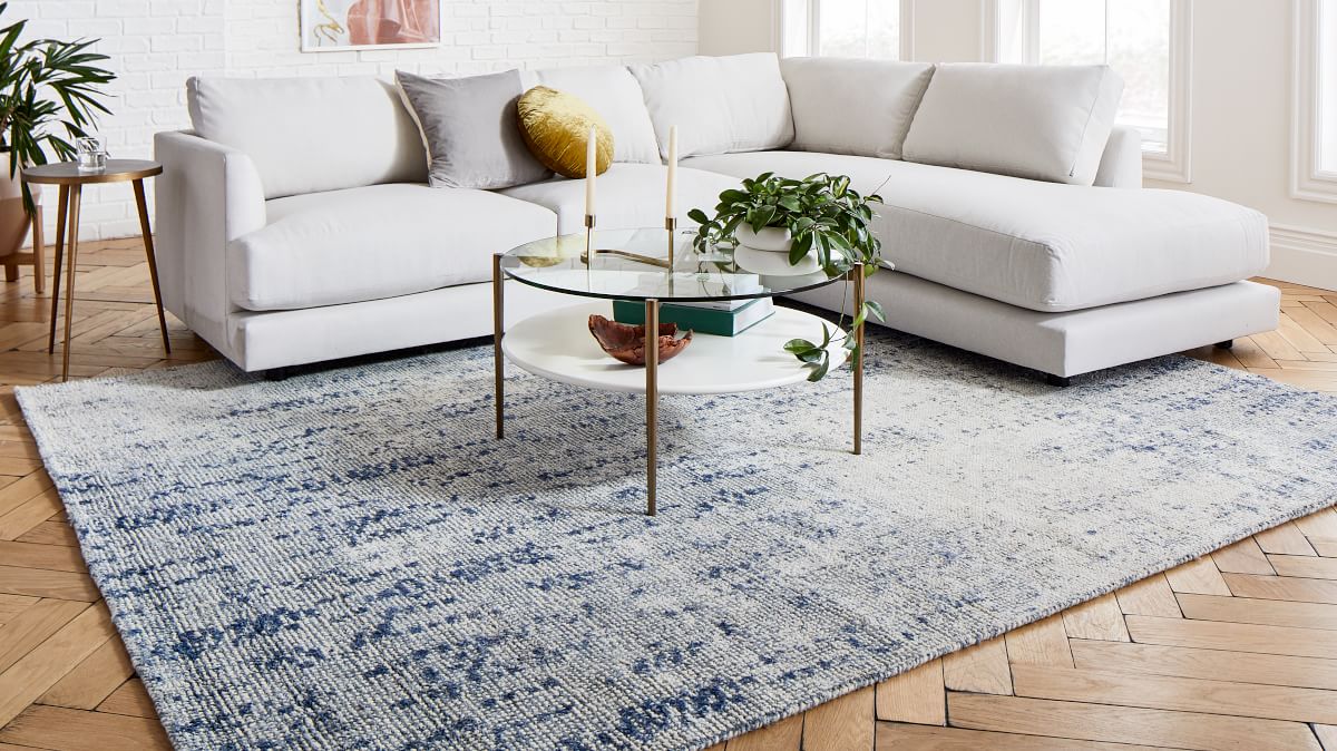 Distressed Foliage Rug | West Elm