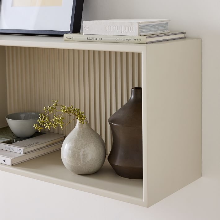 Quinn Open & Closed Floating Storage Cubby (28") | West Elm