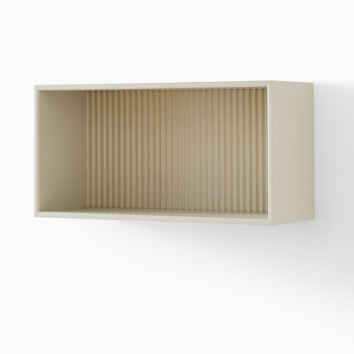 Quinn Open & Closed Floating Storage Cubby (28") | West Elm