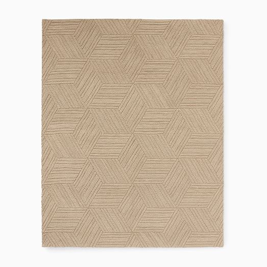 Textured Hexagon Rug | West Elm