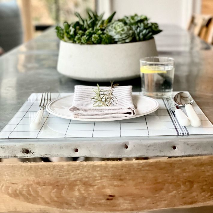 Proper Table Miller French Check Placemat | West Elm