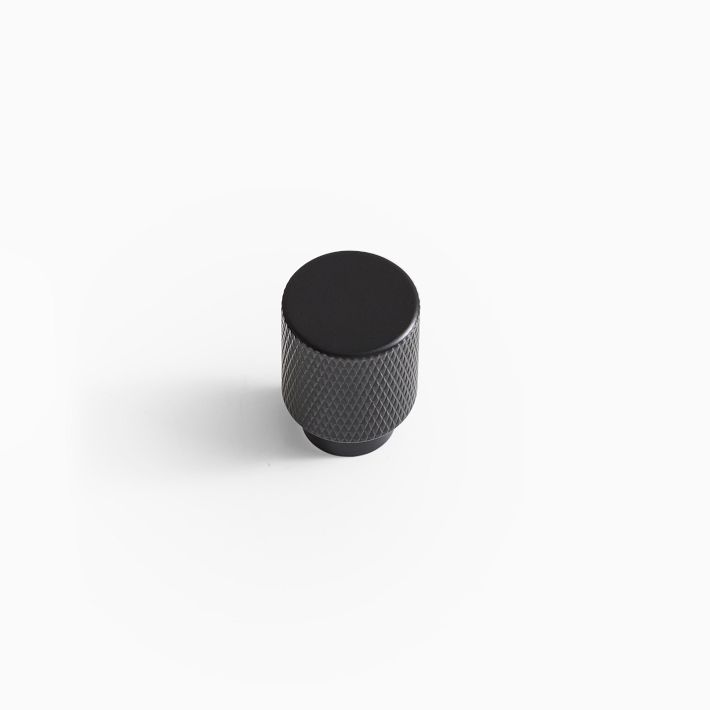 Knurled Drawer Hardware - Matte Black | West Elm