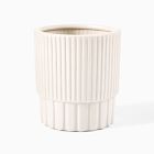Fluted Ceramic Indoor/Outdoor Planters | West Elm
