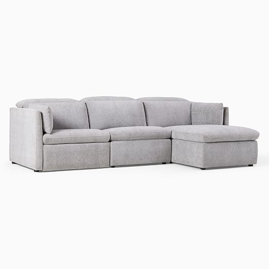 Shelter Motion Reclining 3-Piece Reversible Chaise Sectional (112 ...