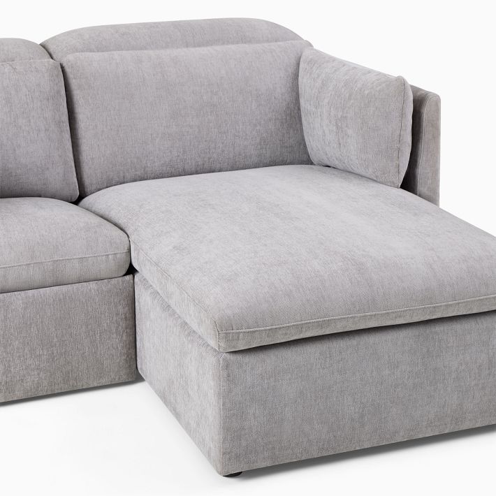 Shelter Motion Reclining 3-Piece Reversible Chaise Sectional (112 ...