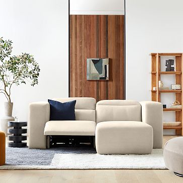 Leo Motion Reclining Small 2-Piece Chaise Sectional (92.5") | West Elm