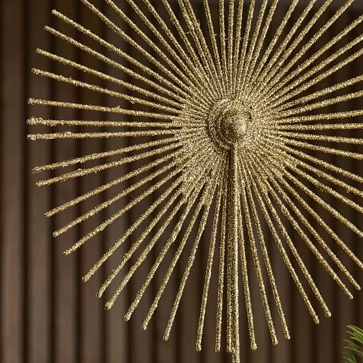 Glitter Starburst Tree Topper | West Elm