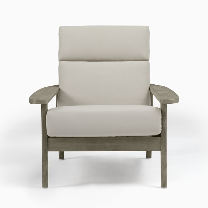 Mid-Century Outdoor High-Back Lounge Chair | West Elm