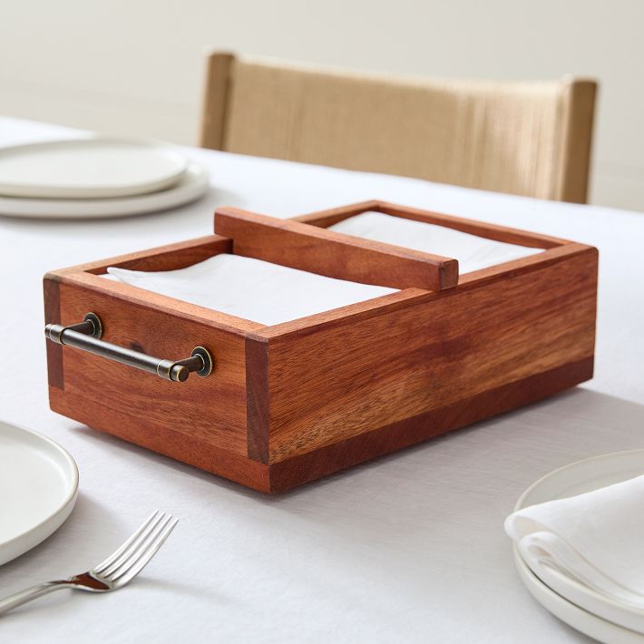 StoneWon Designs Co. Solid Wood Table Organizer | West Elm