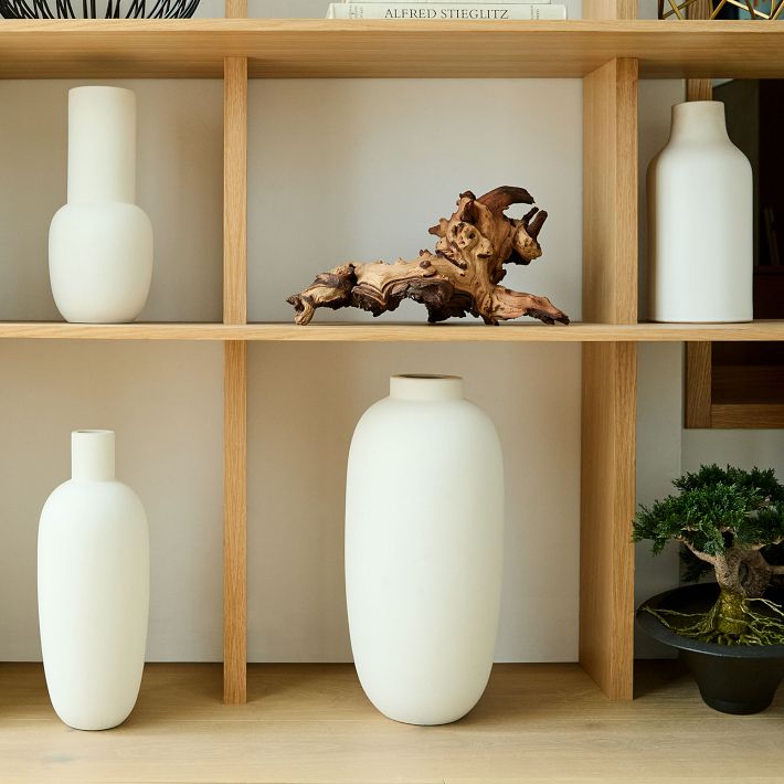Foundations Whitewash Vases | West Elm