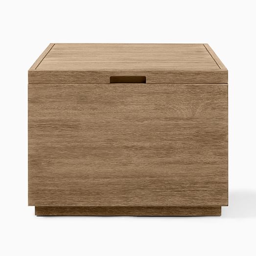 Volume Outdoor Square Storage Side Table (26") | West Elm