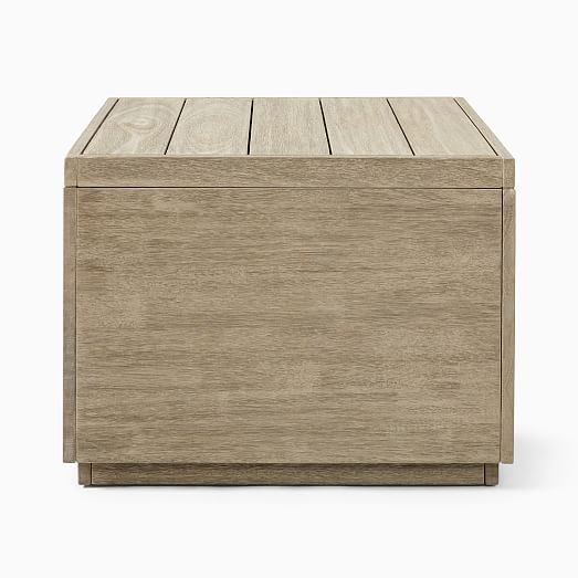 Volume Outdoor Square Storage Side Table (26") | West Elm