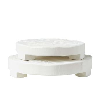 Bianca Wood Raised Trivets | West Elm