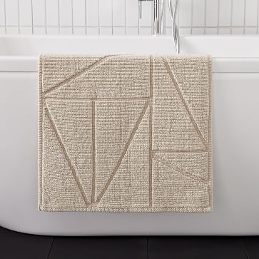 Triangle Sculpted Bath Mat | West Elm