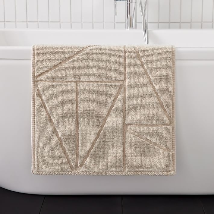 Triangle Sculpted Bath Mat | West Elm