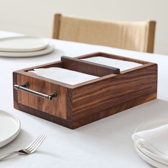 StoneWon Designs Co. Solid Wood Table Organizer | West Elm