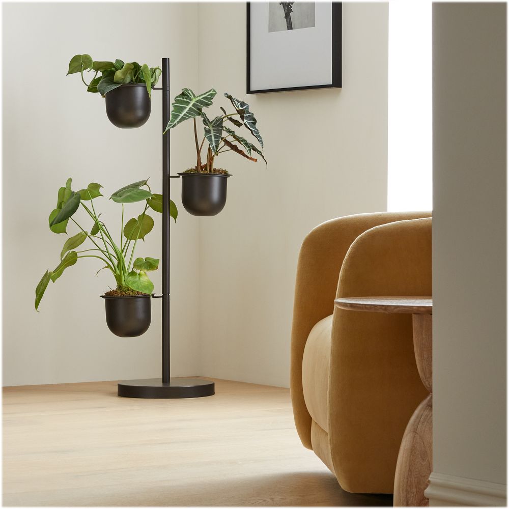 Radius Ceramic & Metal 3-Tier Plant Stand | West Elm