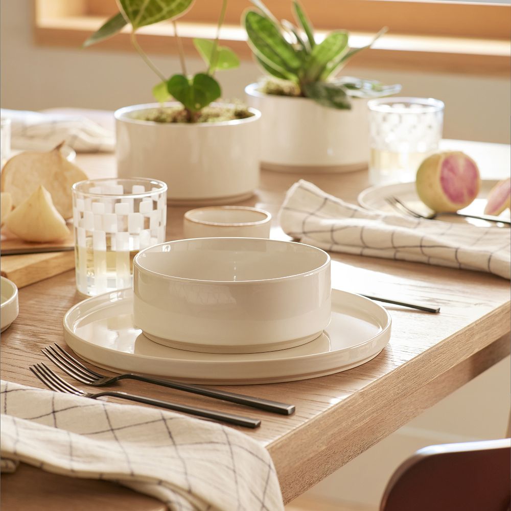 Checker Etched Double Old Fashioned Glasses | West Elm