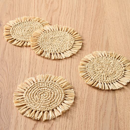 Raffia Coasters | West Elm