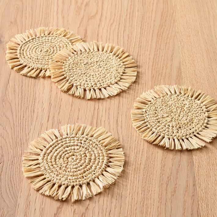 Raffia Coasters | West Elm