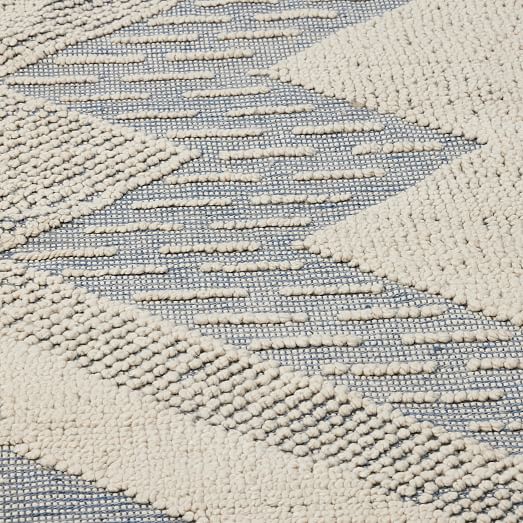 Textured Diamonds Indoor/Outdoor Rug | West Elm