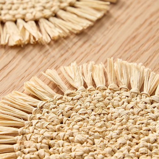 Raffia Coasters | West Elm